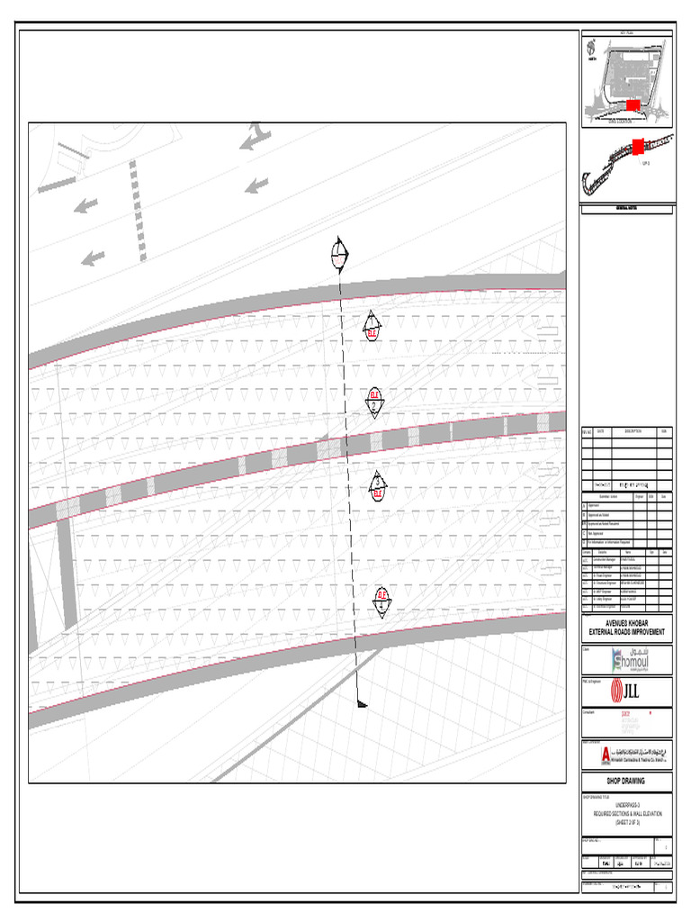 Underpass-3 Required Sections & Wall Elevation Sheet 2 of 3 | PDF