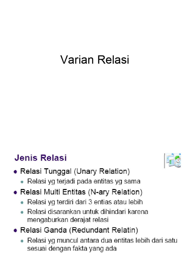 Tipe-Tipe Relasi dalam Basis Data | PDF