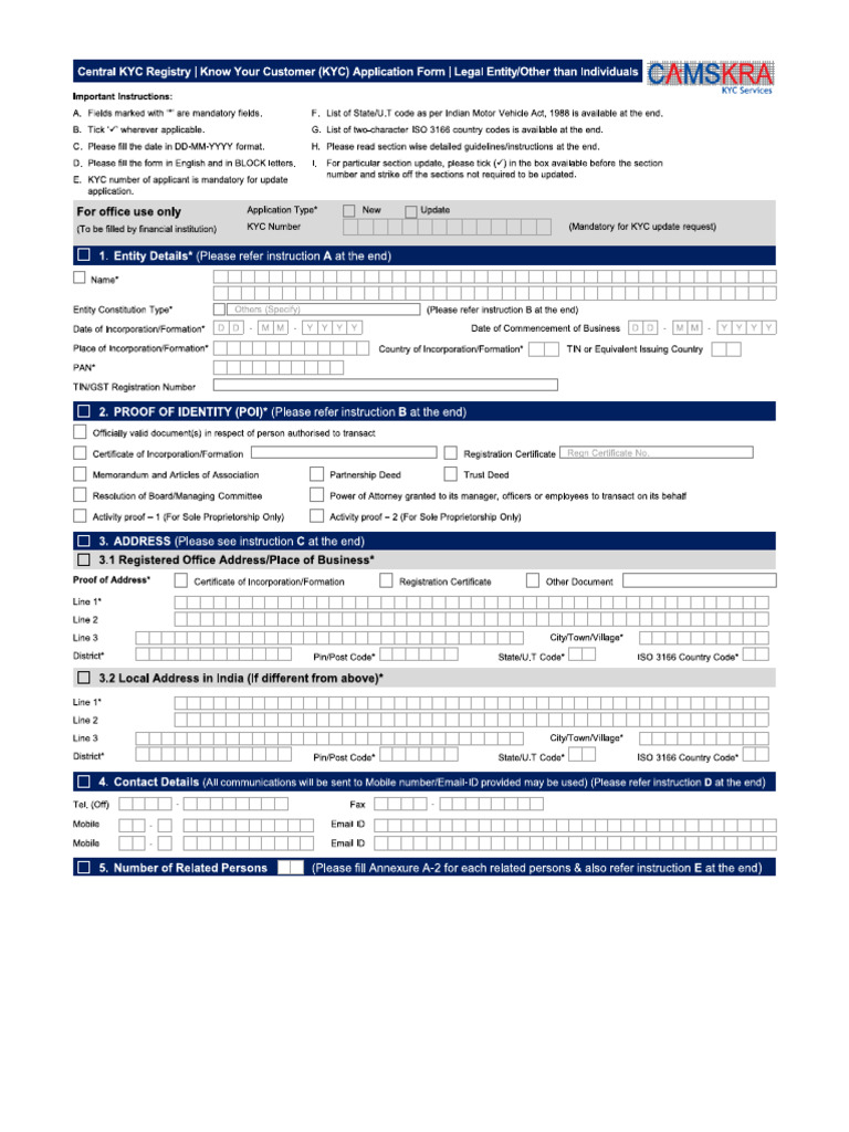 Trust Kyc Application Form | PDF | Property Law | Knowledge Economy