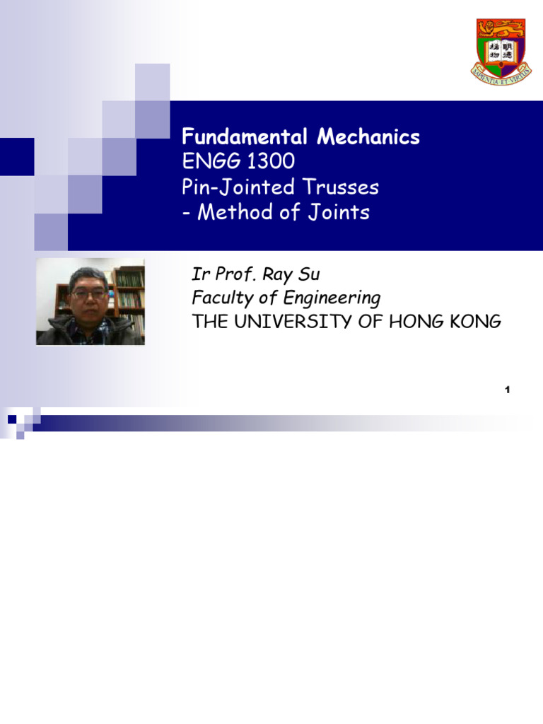 03a Pin Jointed Trusses | PDF | Truss | Buckling