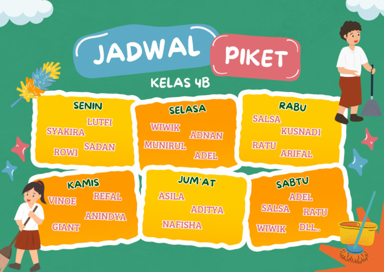 Jadwal Mba Pika 4a 2025 | PDF