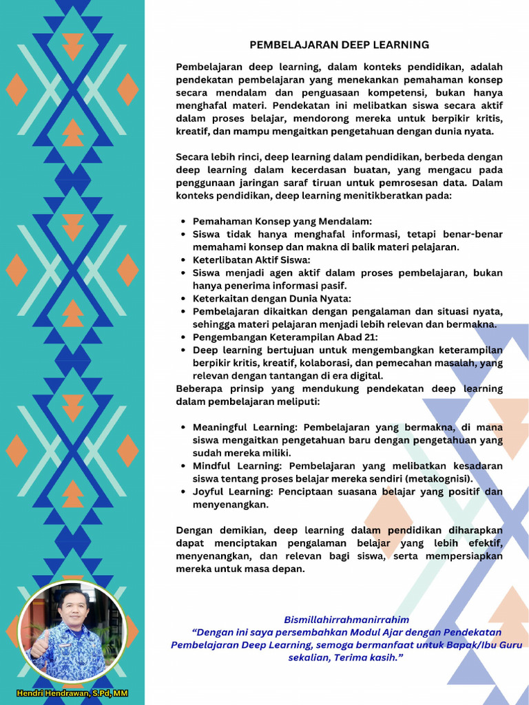 Modul Ajar Deep Learning MTK Kelas 3 - Nurjaziroh | PDF