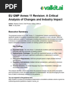 EU GMP Annex 11 Compliance Checklist | PDF | Signature | Password