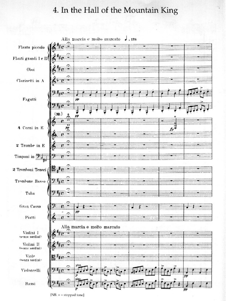 Grieg in The Hall of The Mountain King | PDF