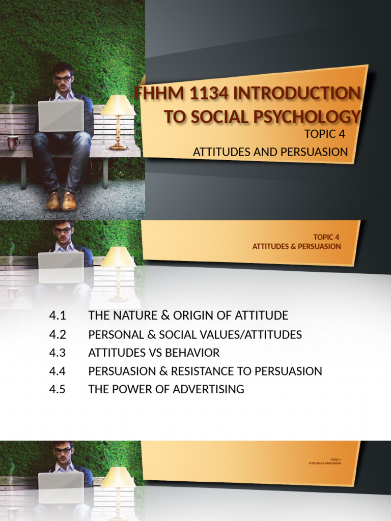 Attitudes and Persuasion in Psychology | PDF | Attitude (Psychology ...