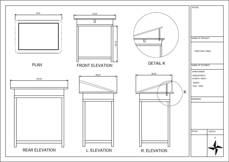Drafting Table Assignment FINAL-Model | PDF