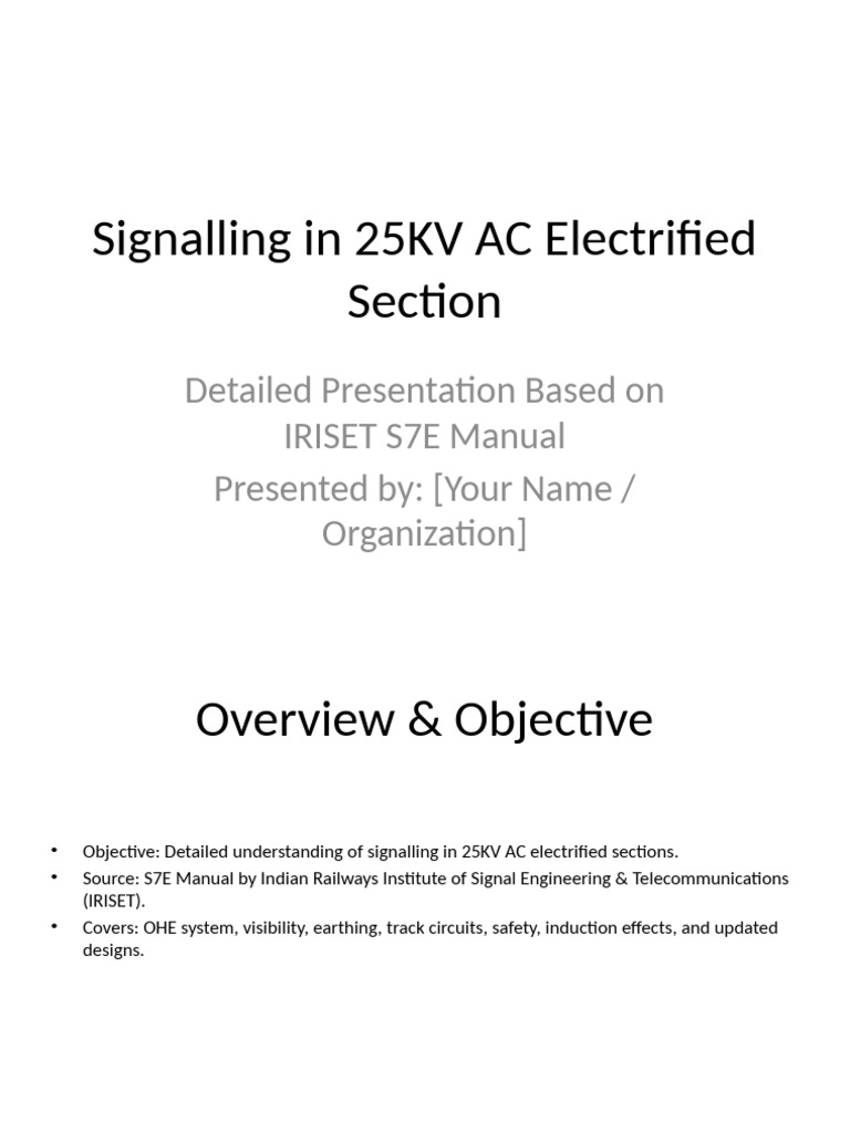 S7E Signalling Detailed Part1 | PDF