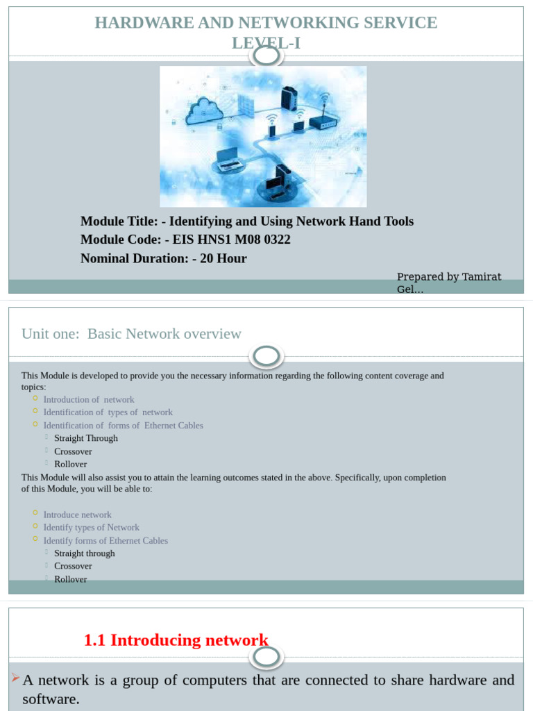 Identifying Ethernet Cable Types | PDF | Computer Network | Local Area ...