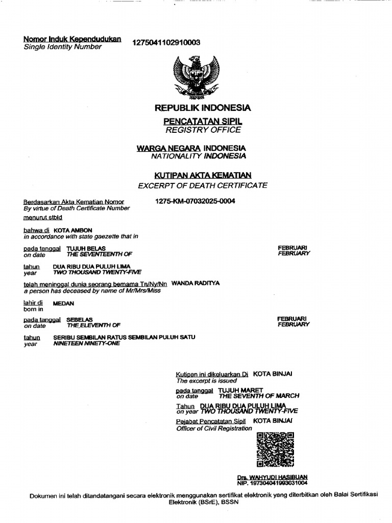 AKTA KEMATIAN | PDF