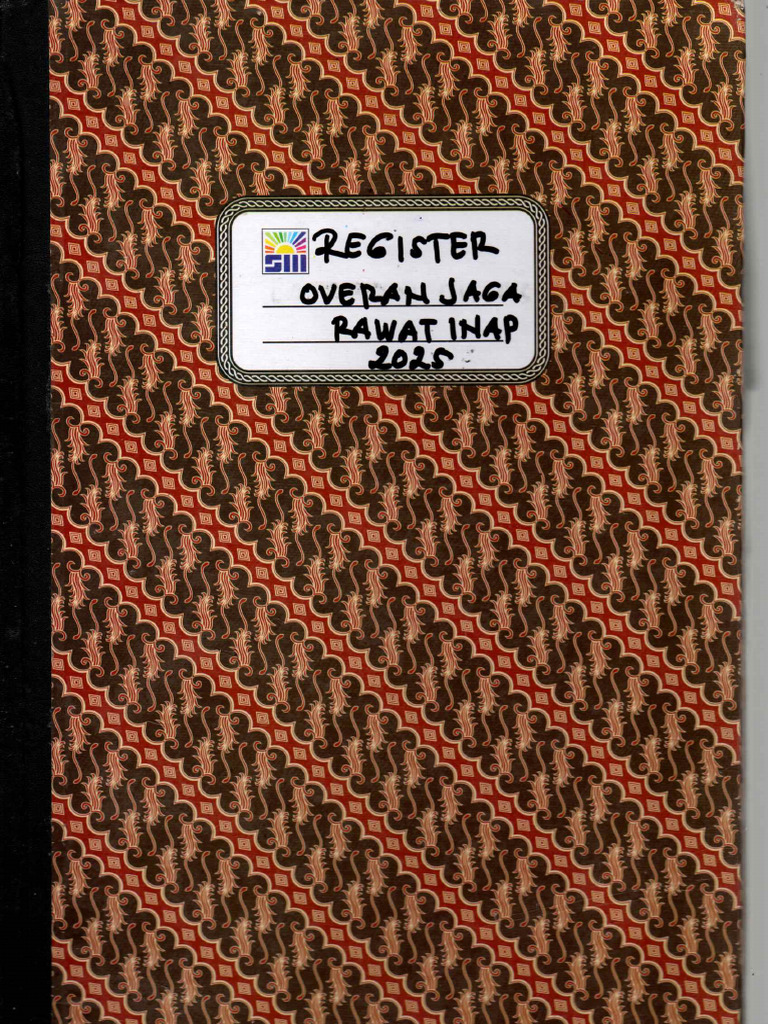 Cover Register Overan Jaga RRI | PDF