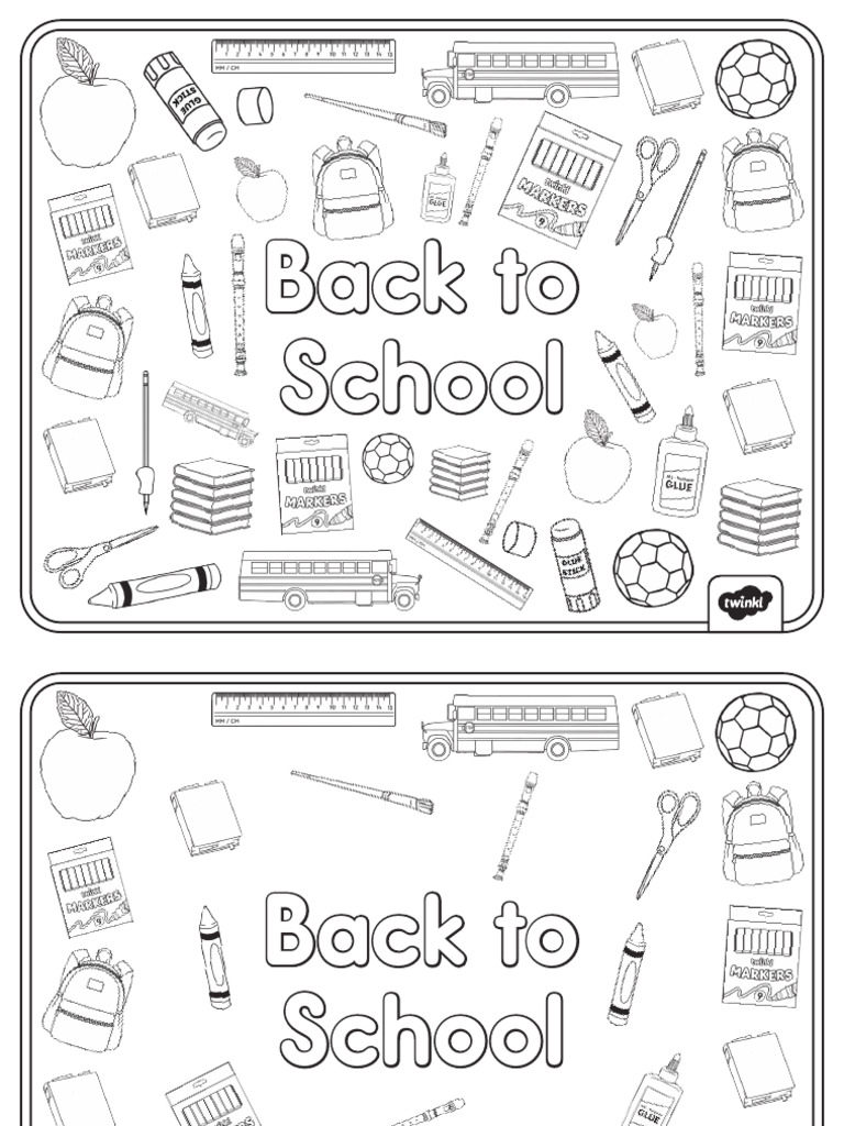 Lets Doodle Back To School Coloring Sheets Us Ac 1716432147 Ver 1 | PDF