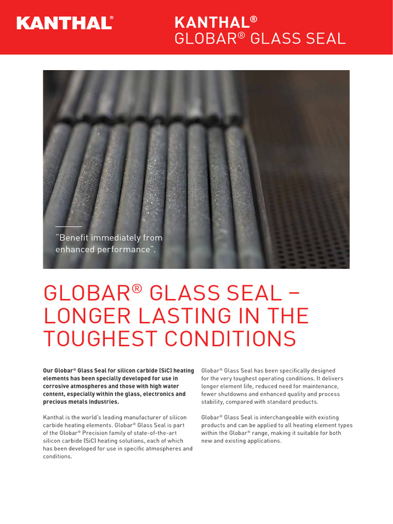 Globar® Glass Seal: Enhanced Durability | PDF | Glasses | Corrosion
