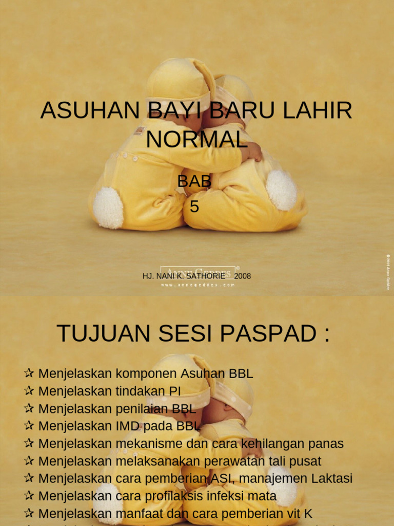 Asuhan Bayi Baru Lahir Normal | PDF