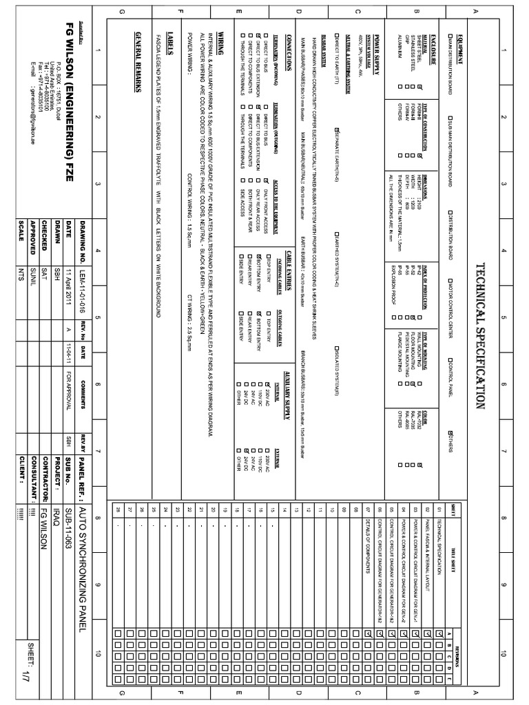 Dse Synch Panel FG Wilson-Schneider Breaker | PDF