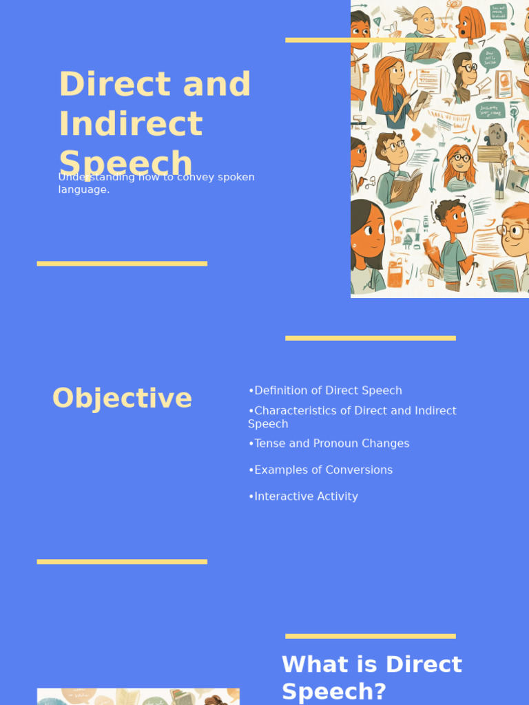 Direct vs. Indirect Speech Explained | PDF | Linguistic Morphology ...