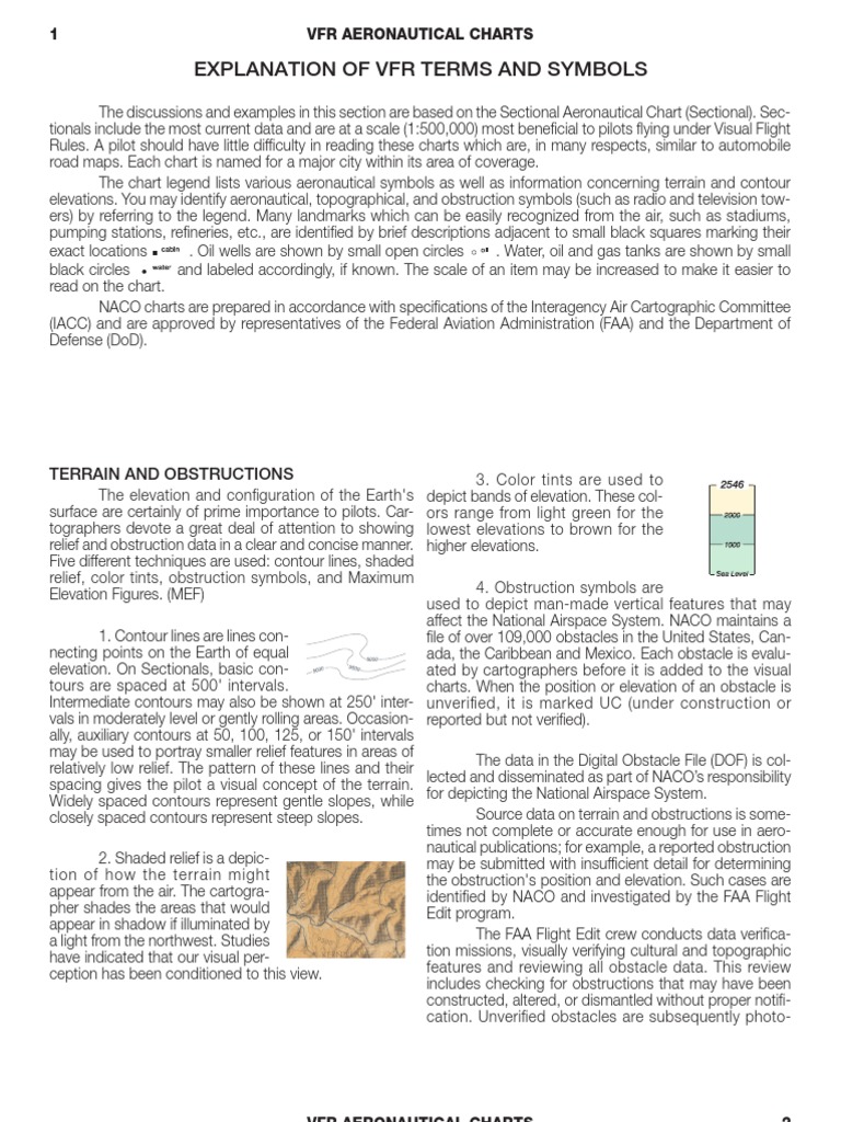 VFR & IFR Aeronautical Chart & Symbols | PDF | Visual Flight Rules ...