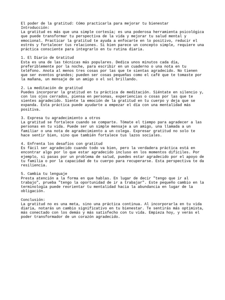 Gratit Ud | PDF | Gratitud | Bienestar