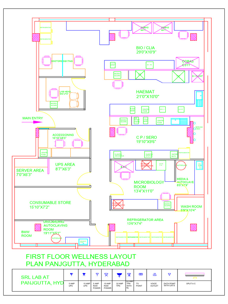 1st Floor Lab Layout Plan Panjgutta | PDF