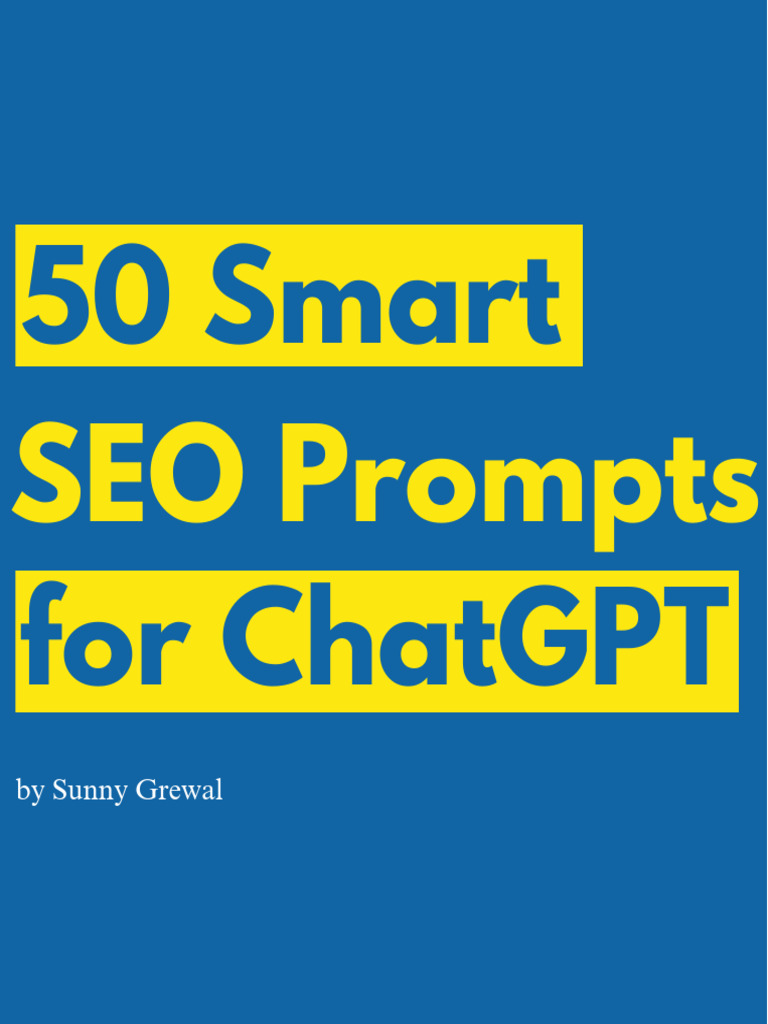 50 Smart SEO Prompts For Chatgpt 1745592467 | PDF | Search Engine Optimization | Hypertext