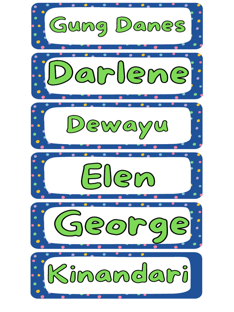 Students Name Leadership Roles 2B | PDF