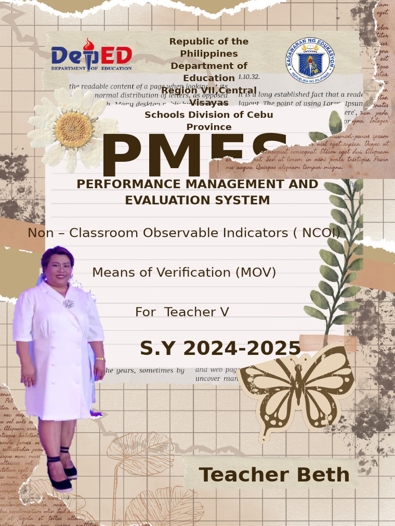 Non-Classroom PMES Indicators Overview | PDF | Learning | Teachers