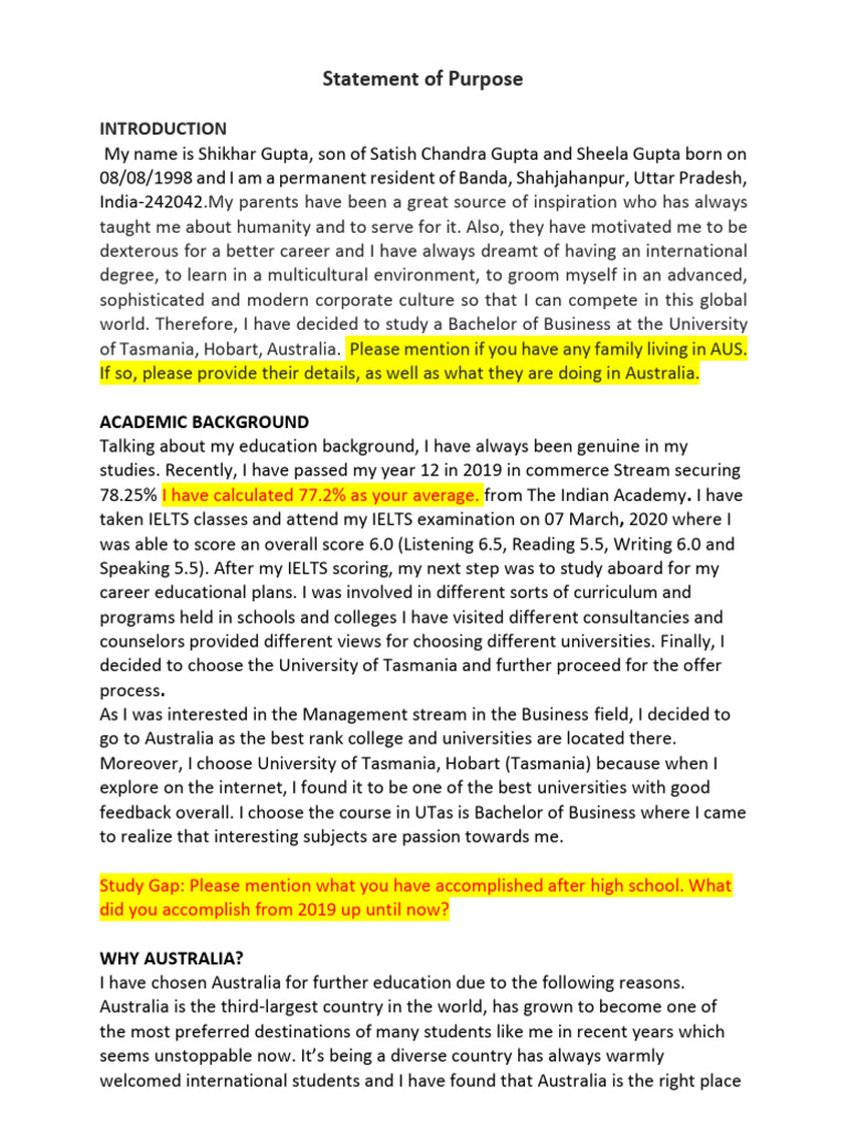 Final_SOP | PDF | Cost Of Living | University
