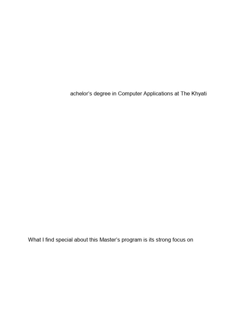 Motivation Letter for Digital Engineering Program | PDF | Computer ...