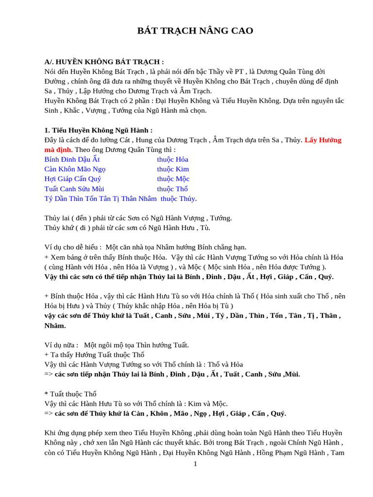 Bat Trach Nang Cao | PDF