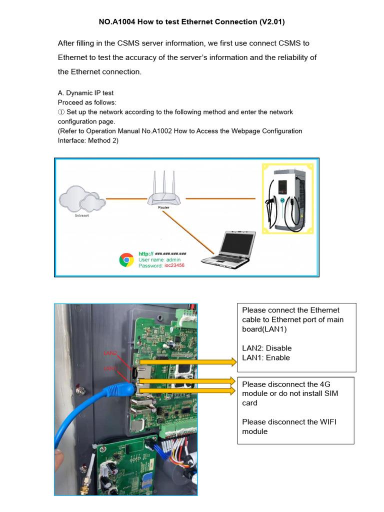 Testing Ethernet Connection Guide | PDF | Ip Address | Router (Computing)