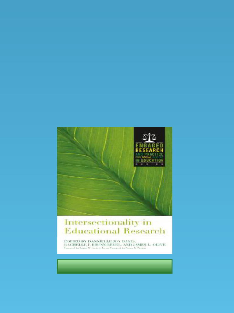 Intersectionality in Educational Research 1st Edition Dannielle Joy Davis pdf download | PDF ...