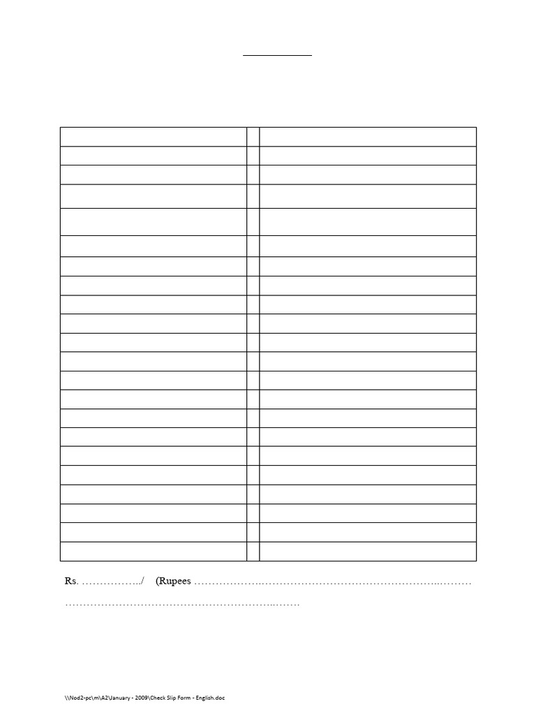 Check Slip Form - English | PDF | Chess Theory | Chess