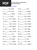 Worksheet Vedic Mathematics | PDF | Teaching Mathematics