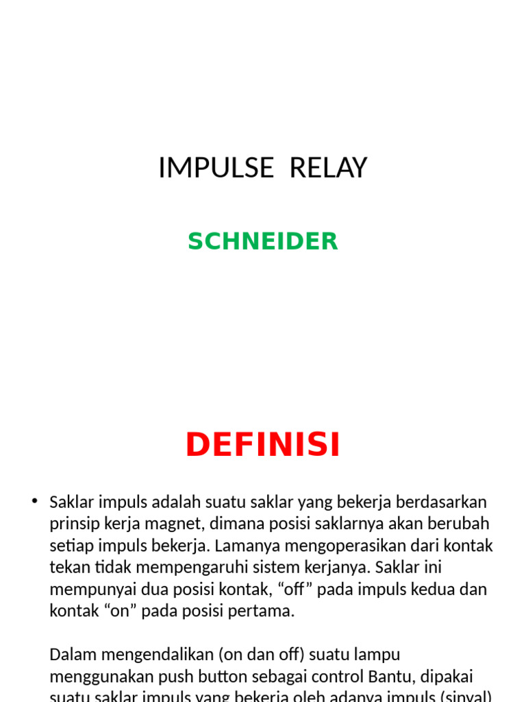 Impulse Relay | PDF