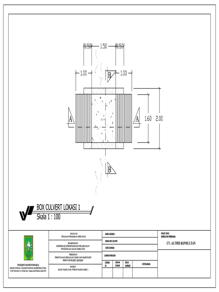 Gambar Box Culvert Lokasi 1 Poktan Karya Baru (Bangko) | PDF