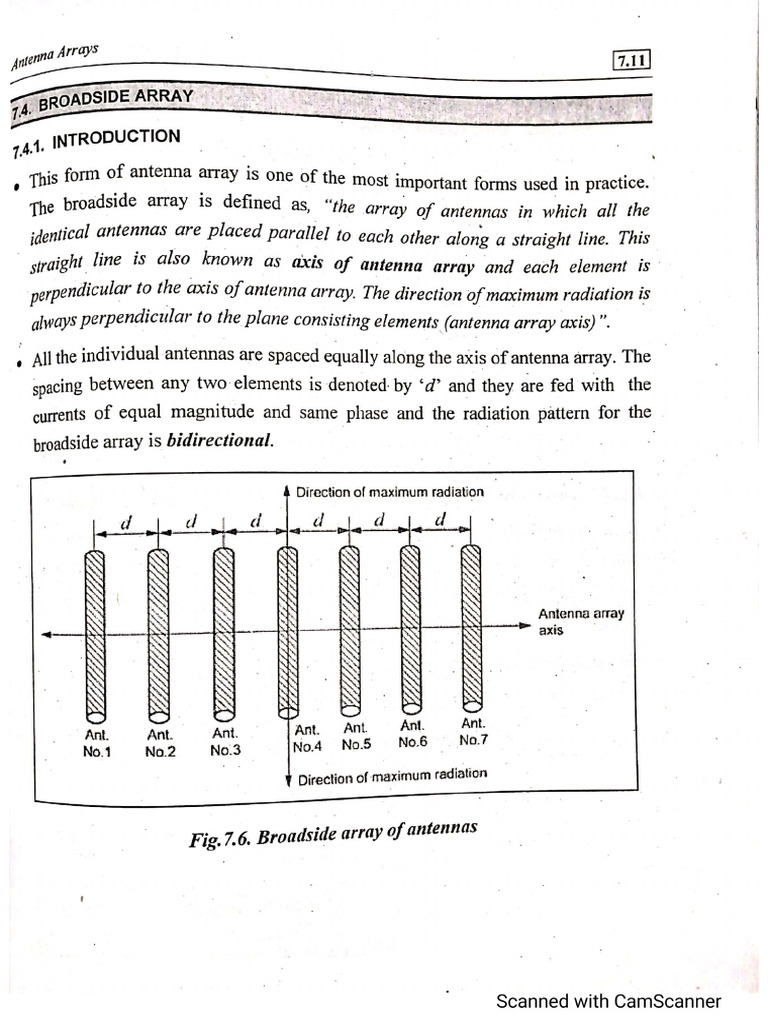 Broadside Array and End Fire Array | PDF