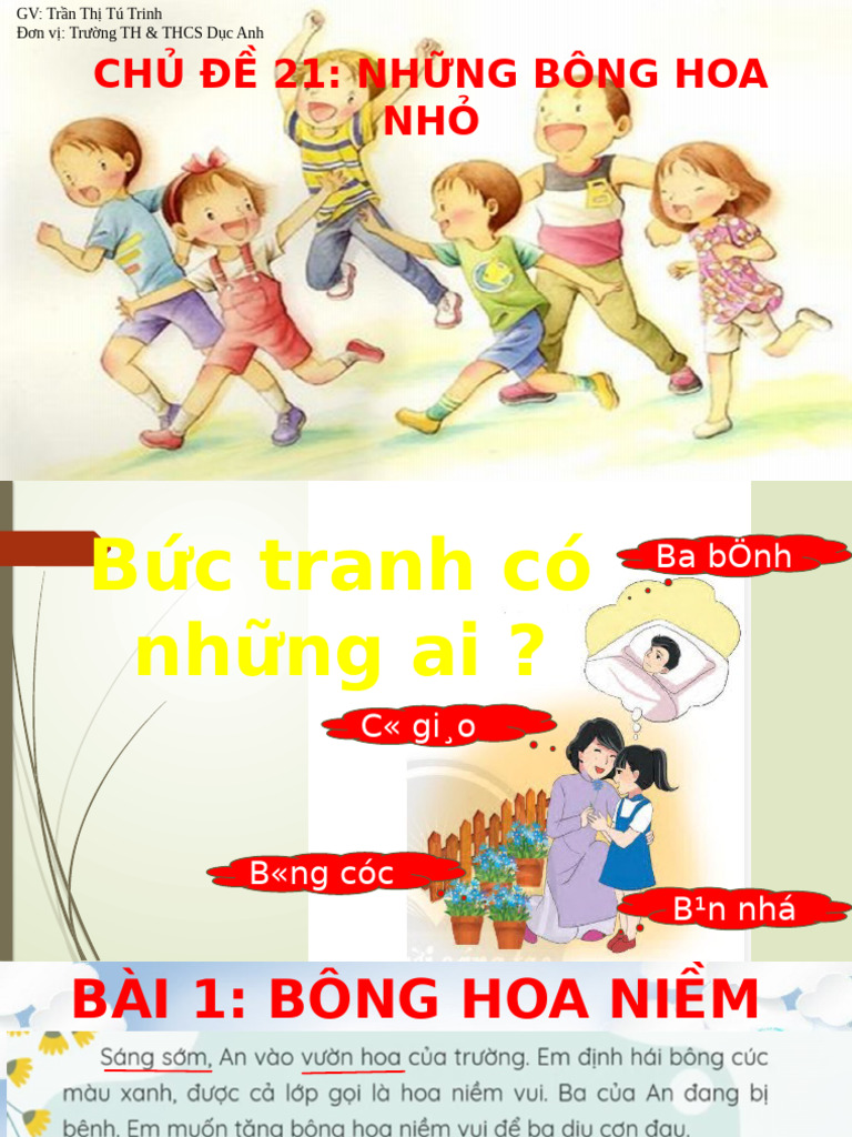 Giao An Dien Tu Tieng Viet 1 Bai 1 Chan Troi Sang Tao Bong Hoa Niem Vu ...