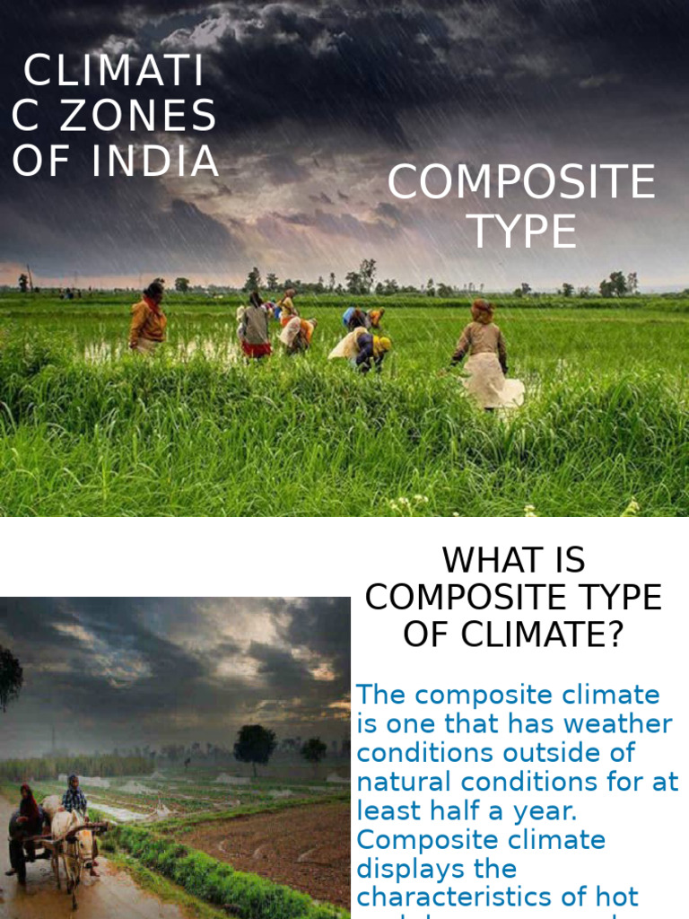 Climatic Zones of India- Composite Type | PDF | Roof | Rain