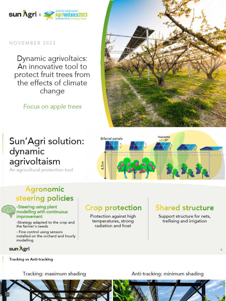 Dynamic Agrivoltaics for Apple Tree Protection | PDF | Heat Wave ...