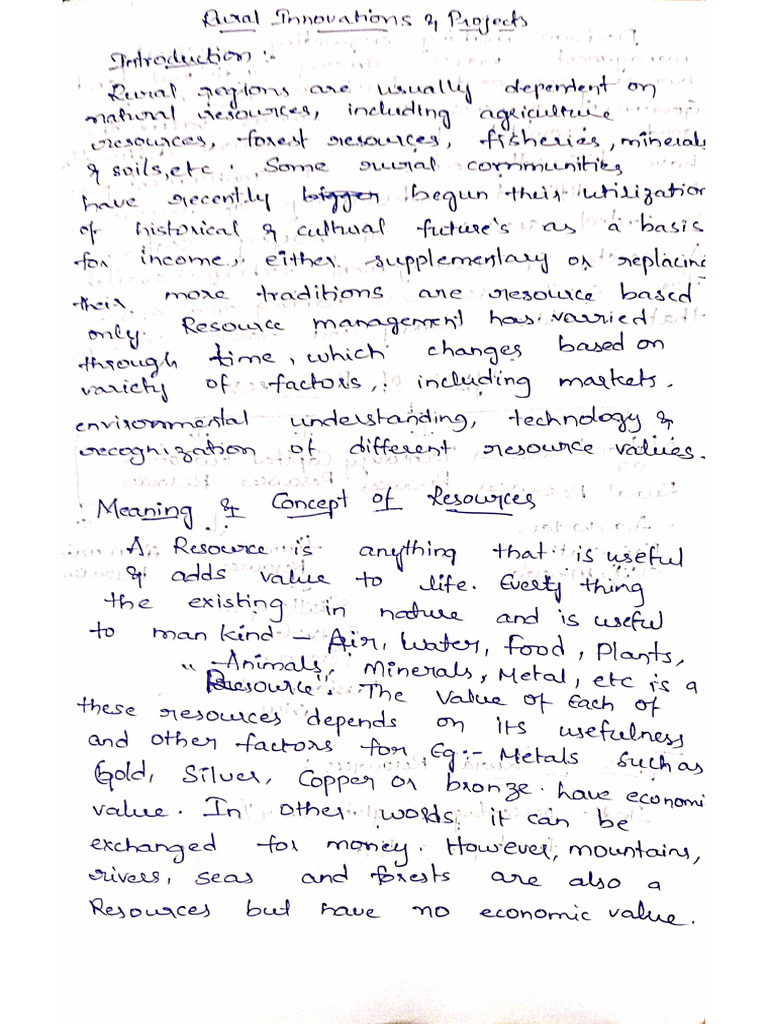 Rural Innovation and Project - 1 | PDF