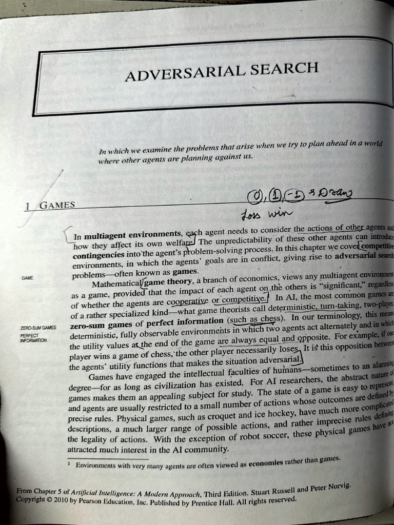 Adversarial Search | PDF