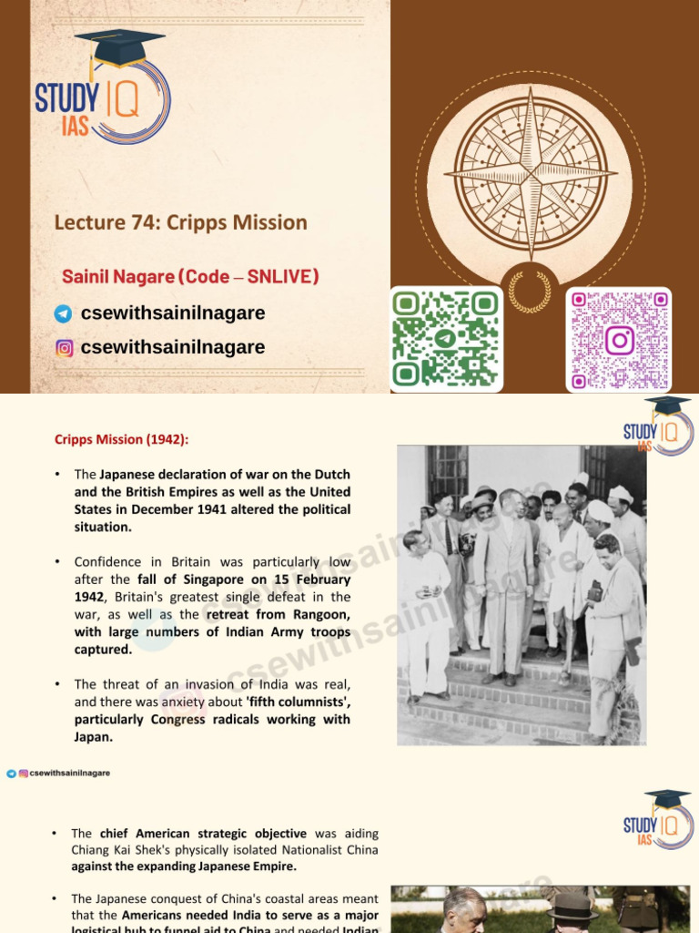 PPT Lecture 74 - Modern India OSS | PDF