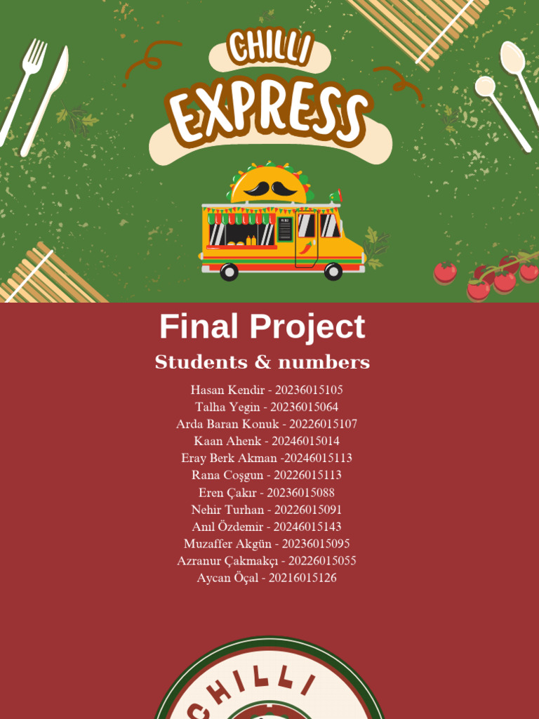 Chilli Express: Food Truck Journey | PDF | Food Safety | Safety