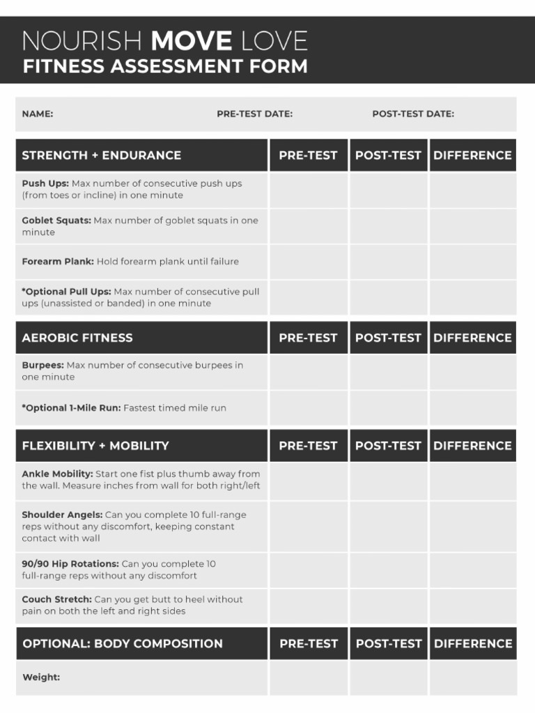 n Ml Fitness Assessment | PDF