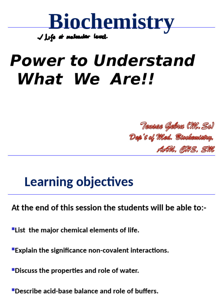 Basic Biochemistry note teacher's | PDF | Chemical Bond | Acid