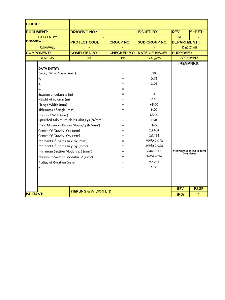 Chain Link Fencing Design Calculation | PDF | Mechanical Engineering ...