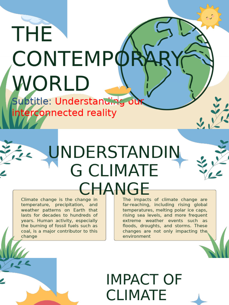 Contemporary World Introduction | PDF | Climate Change | Extreme Weather