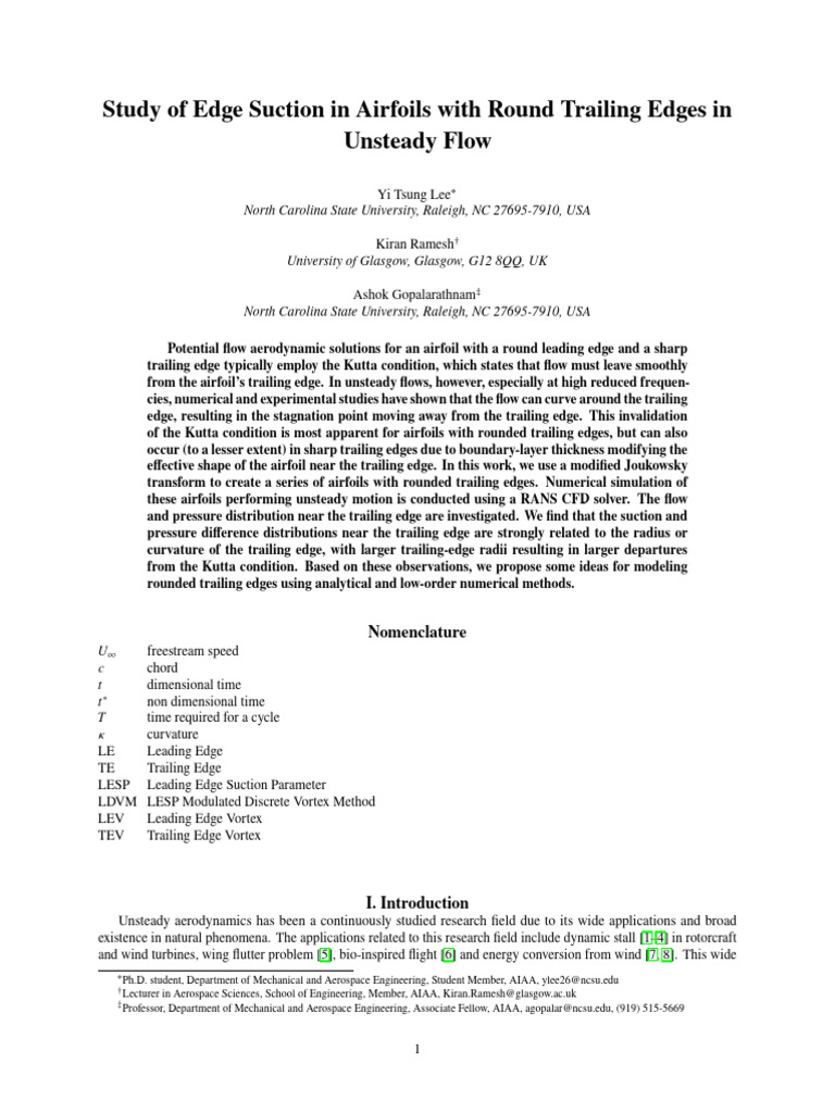 AIAA Aviation 2021 Full Papersubmitted | PDF | Airfoil | Fluid Dynamics