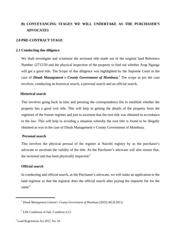 Conveyancing Process for Property Purchase | PDF | Conveyancing | Receipt