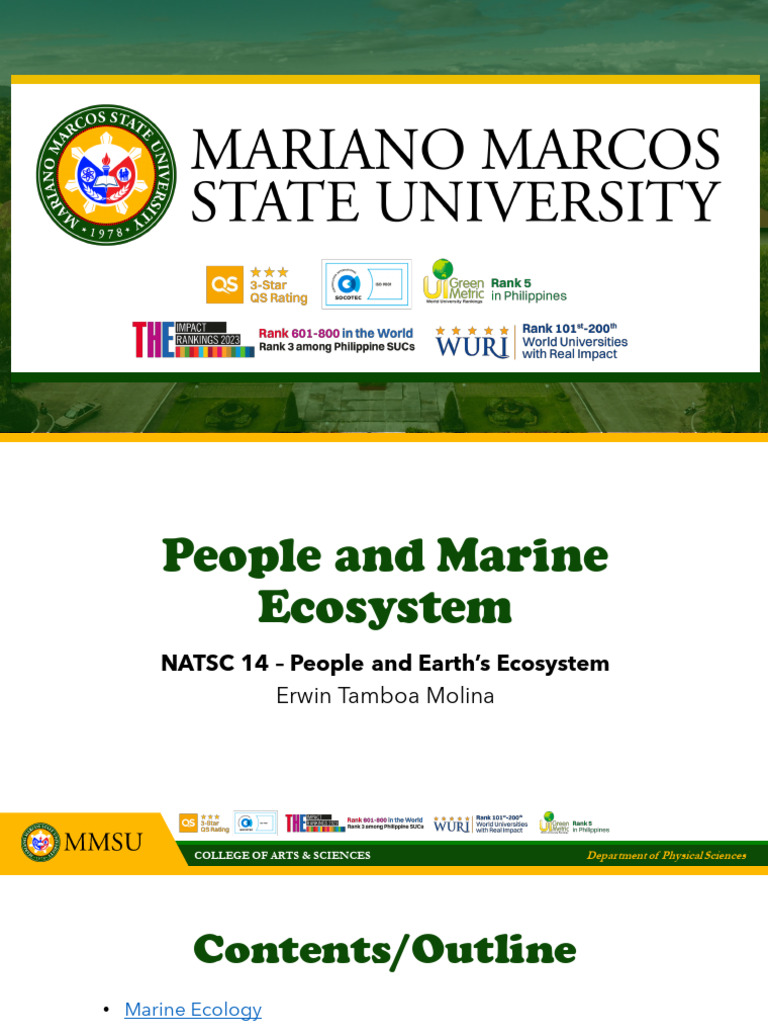 Marine Ecosystem Overview and Impact | PDF | Oceans | Marine Biology