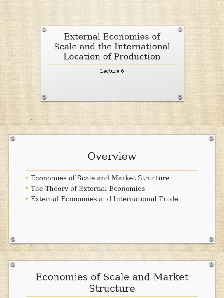L6 - External Economies of Scale | PDF | Economies Of Scale | Labour ...
